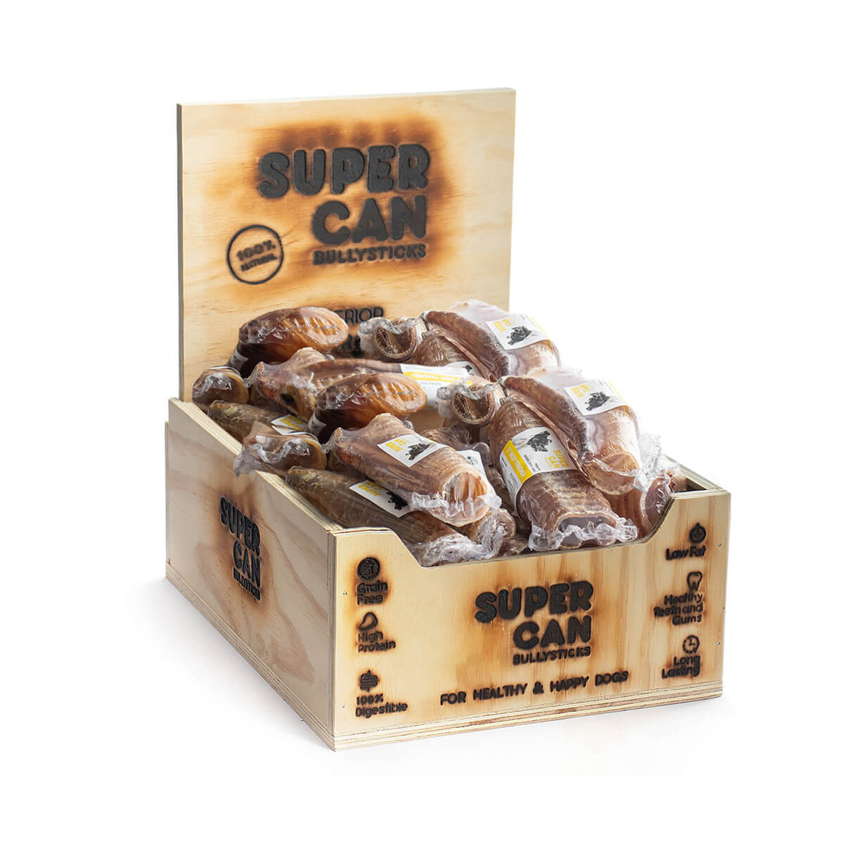 Supercan 6″ Beef Trachea Dog Treats - Carthage, NC - Carthage Farm Supply