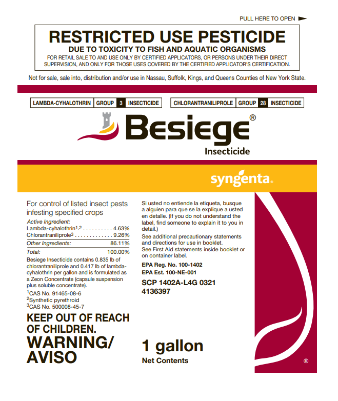 Syngenta Besiege Insecticide - Carthage, NC - Carthage Farm Supply